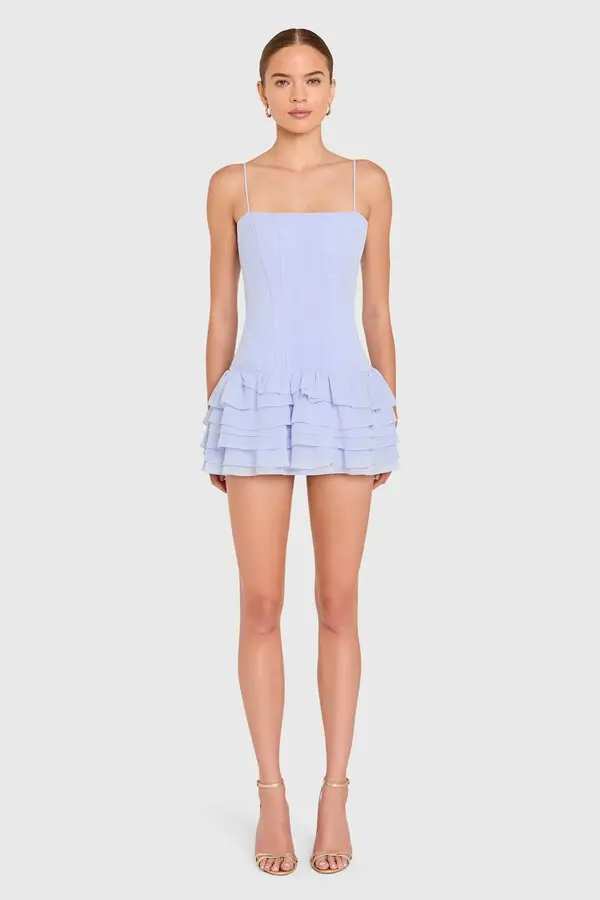 Amanda Uprichard Laureline Romper - Arctic