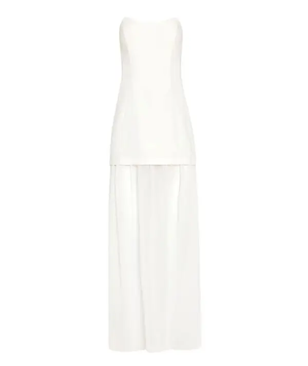 Amanda Uprichard Christy Strapless Maxi Dress - Ivory