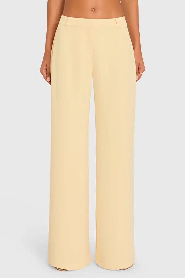 Amanda Uprichard Hathaway Pants - Cornsilk