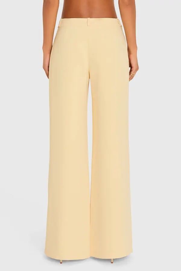 Amanda Uprichard Hathaway Pants Tailored Wide-leg Trousers