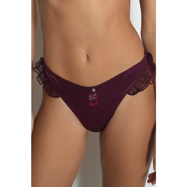 HOUSE OF SILK Luck Thong - Plum