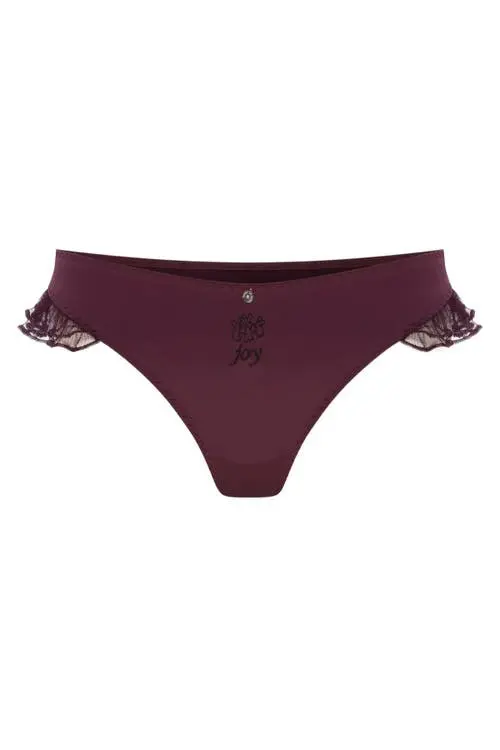 HOUSE OF SILK Joy Thong - Plum