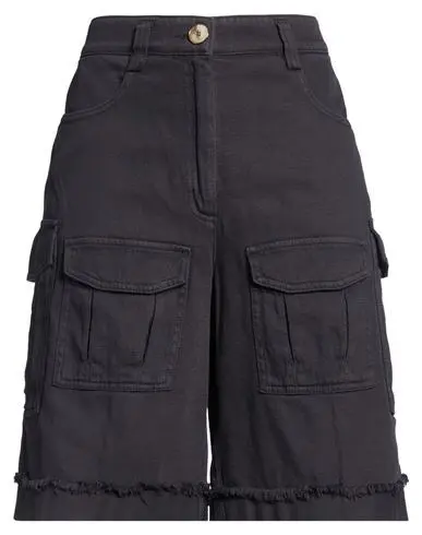 8PM Cotton Gabardine Cargo Shorts - Charcoal