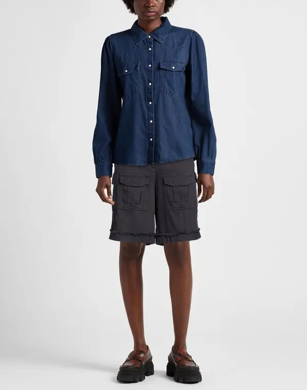8PM Cotton Gabardine Cargo Shorts