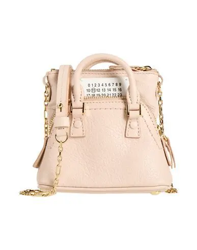 MAISON MARGIELA Pebbled Leather Cross-body Bag - Beige