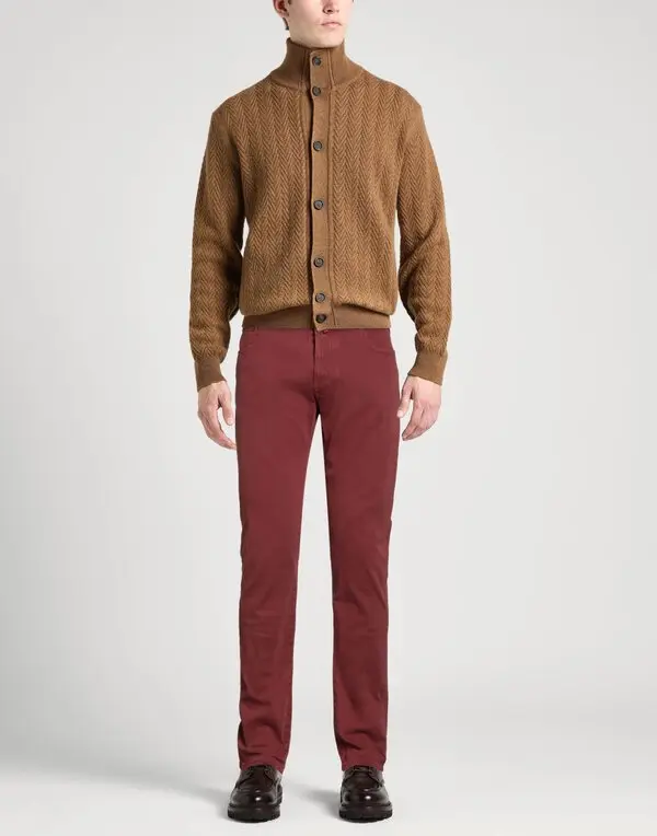MOORER Cotton Gabardine Stretch Pants