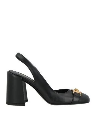 Versace Calfskin Slingback Pumps - Black
