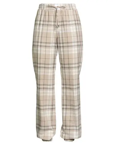 Attico Tartan Flannel Tapered Pants - Beige