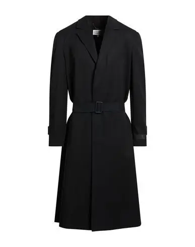 MAISON MARGIELA Virgin Wool Trench Coat - Black