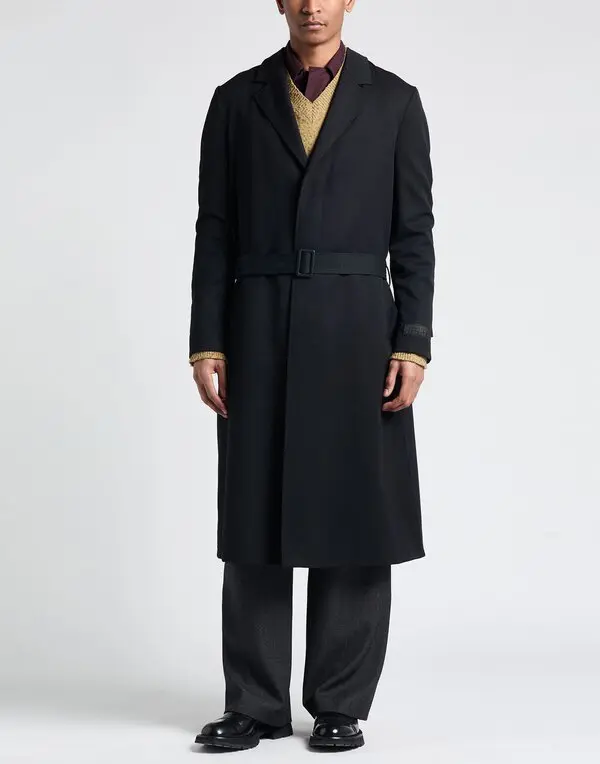 MAISON MARGIELA Virgin Wool Trench Coat - Black