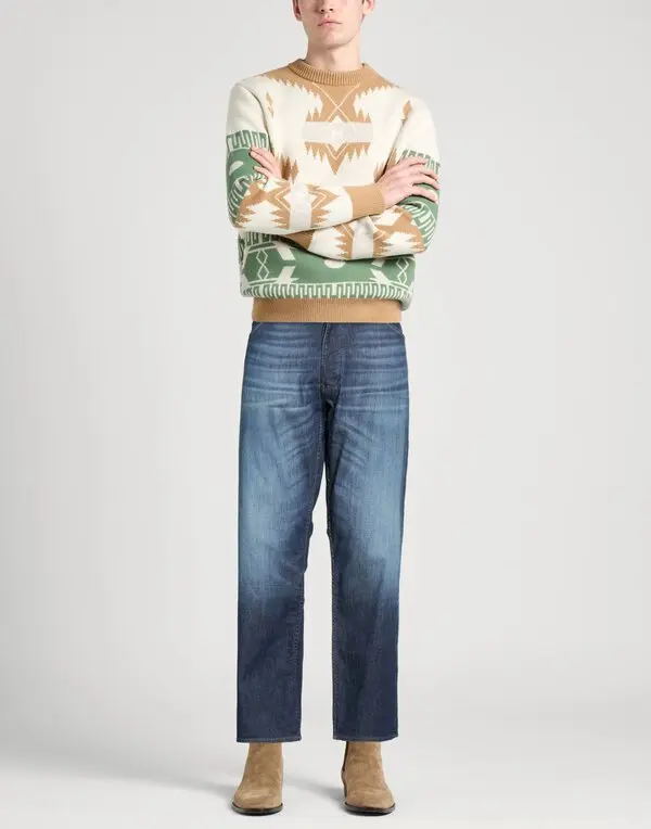 Emporio Armani Tapered High-waisted Jeans - Blue