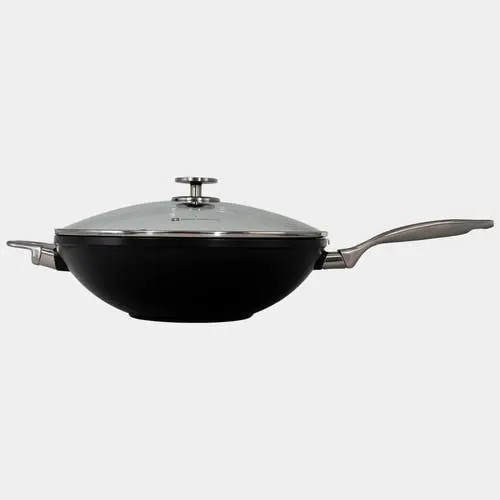 SWISS DIAMOND Chd Nonstick Wok With Glass Lid