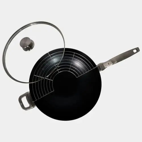 SWISS DIAMOND Chd Nonstick Wok With Glass Lid