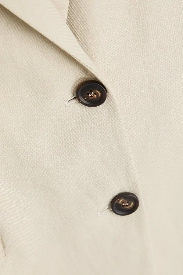 Brunello Cucinelli Cotton And Linen-blend Blazer - Ecru
