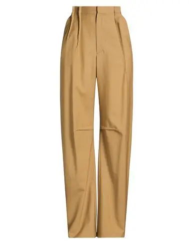 MAISON MARGIELA Wide-leg Virgin Wool Trousers - Khaki
