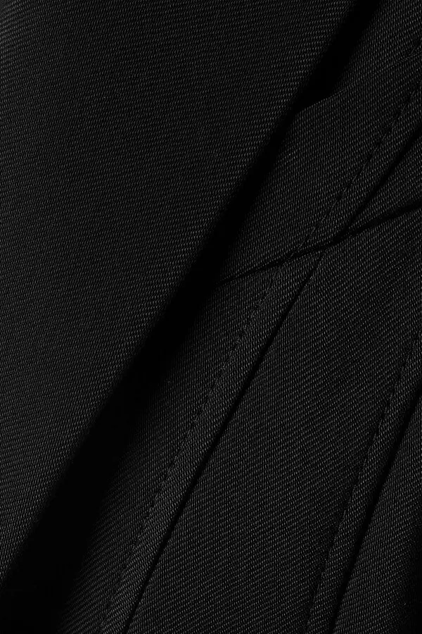 MUGLER Oversized Paneled Twill Coat