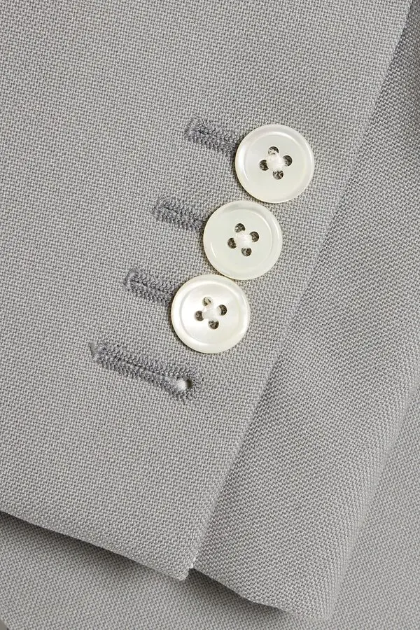 Thom Browne Wool And Mohair-blend Blazer - Light Gray