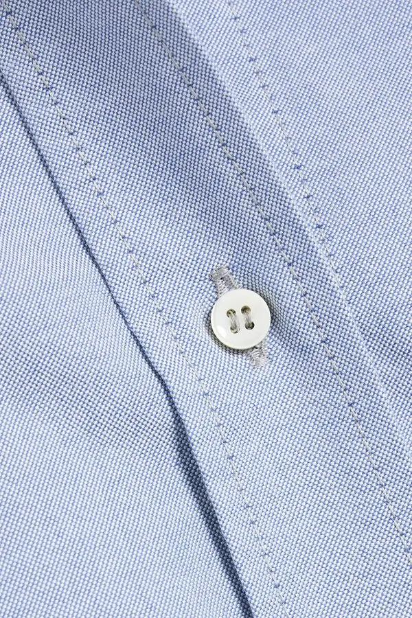 Brunello Cucinelli Cropped Cotton Oxford Shirt