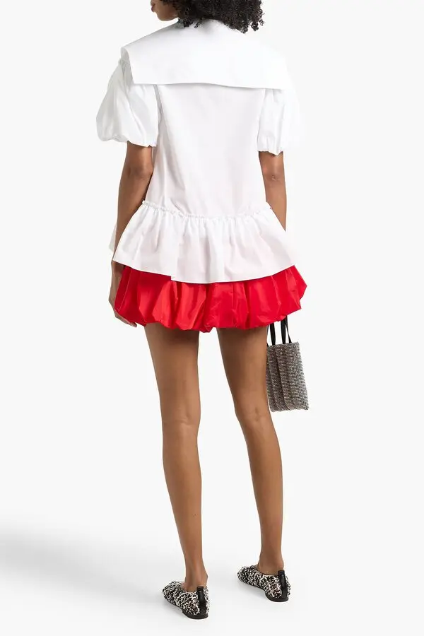 Simone Rocha Ruffled Taffeta Mini Skirt