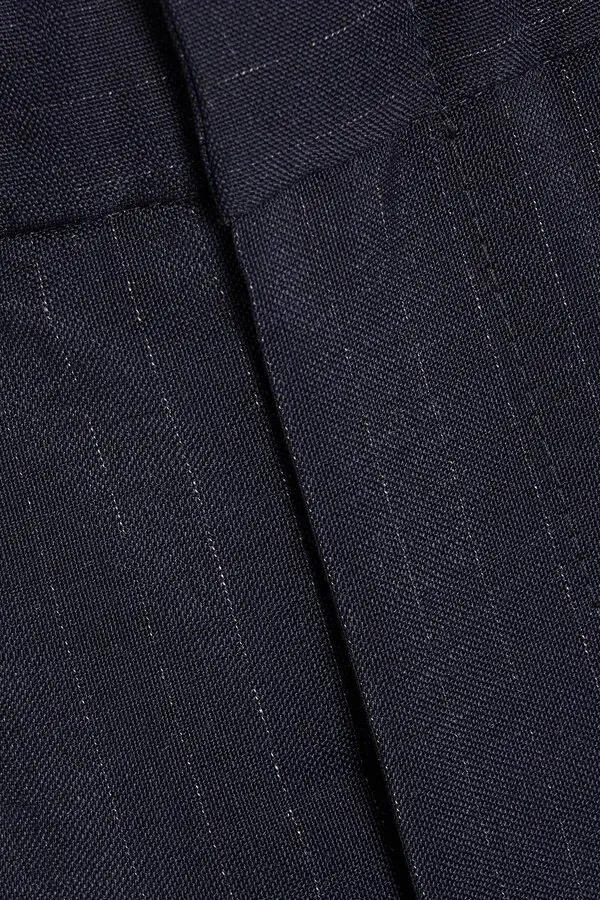 Brunello Cucinelli Pinstriped Mohair And Wool-blend Straight-leg Pants