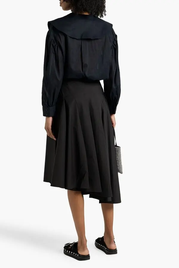 Simone Rocha Ramie And Cotton-blend Poplin Shirt