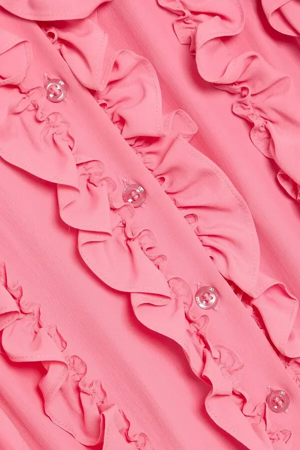 Simone Rocha Ruffled Crepe Midi Dress