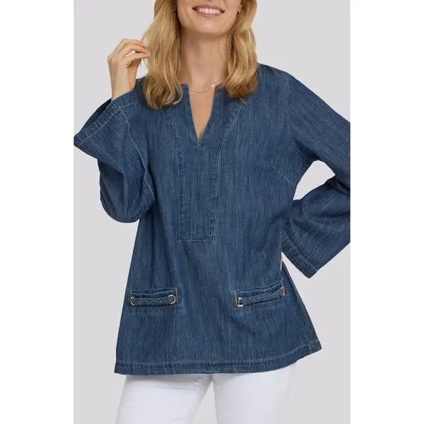NYDJ Cotton Denim Tunic