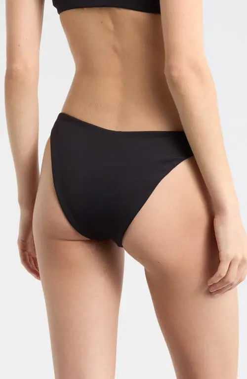 LEFT ON FRIDAY Dip High Leg Bikini Bottoms - Jet