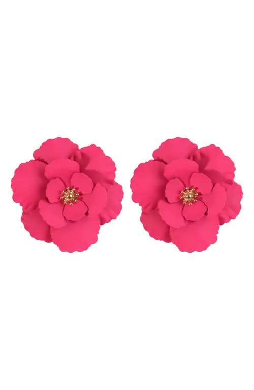 PANACEA Flower Earrings - Pink