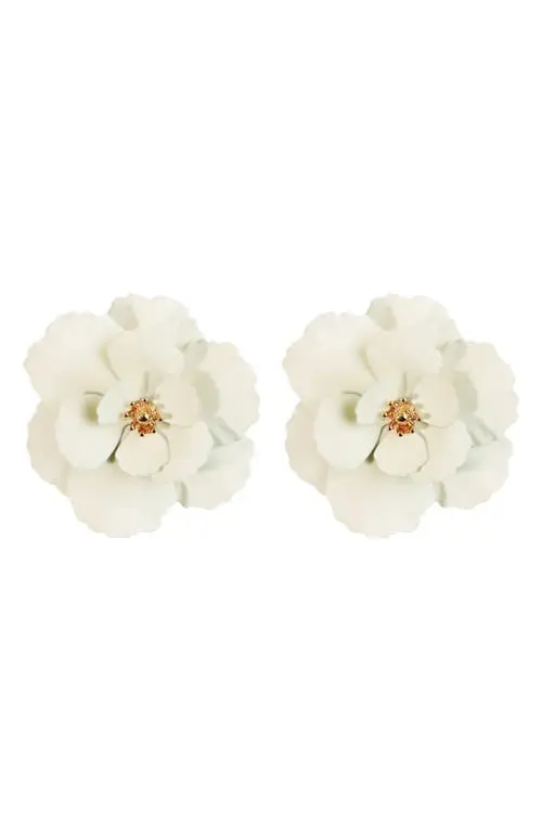 PANACEA Flower Earrings - White