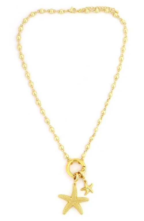 PANACEA Starfish Pendant Necklace - Gold