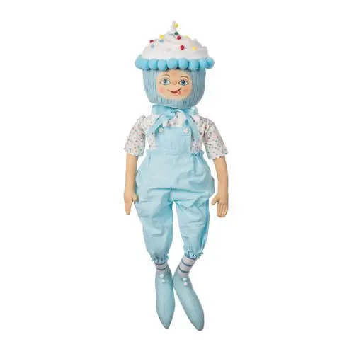GALLERIE II Sammy Sweet Gathered Traditions Joe Spencer's Figurine Doll 24 - Blue