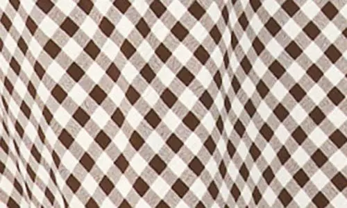 Halogen Gingham Sleeveless Faux Wrap Dress