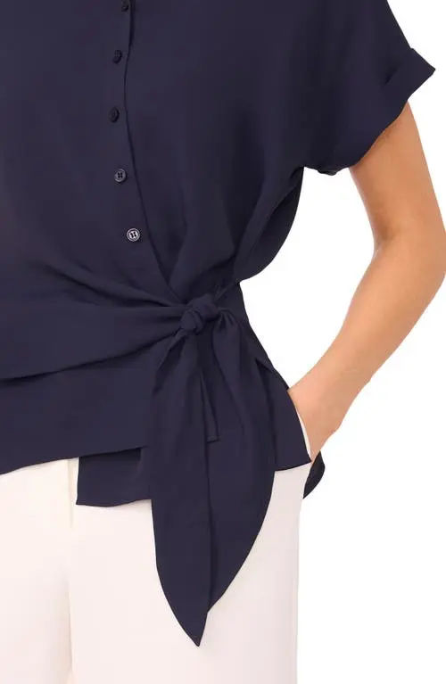 Halogen Asymmetric Tie-front Shirt