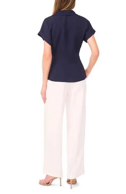 Halogen Asymmetric Tie-front Shirt