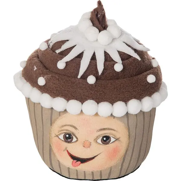 GALLERIE II Clarence Cupcake Gathered Traditions Joe Spencer's Figurine Doll 6.5 - Brown