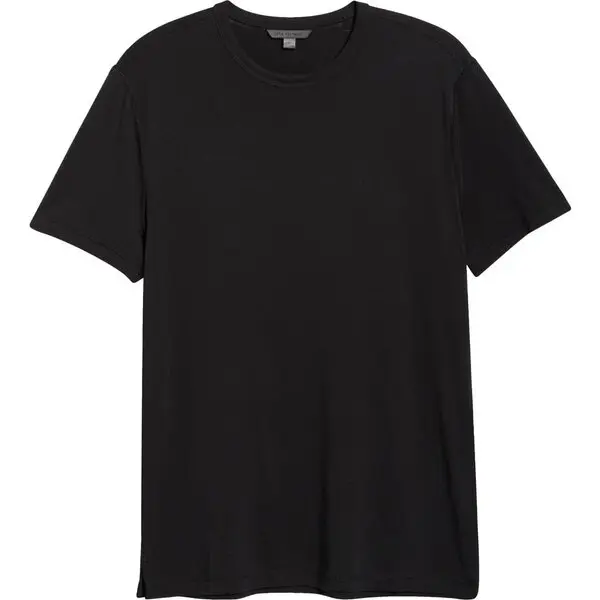John Varvatos Bale Crewneck Cotton Blend T-shirt - Black