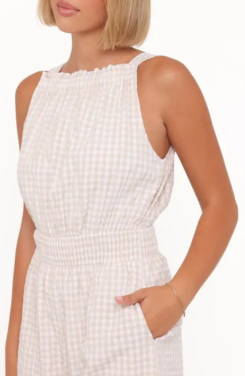 PETAL & PUP Felicity Gingham Romper