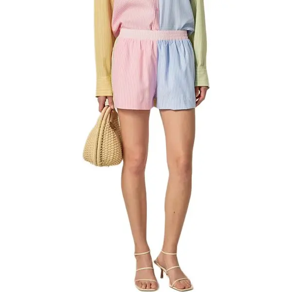 English Factory Colorblock Stripe Pull-on Shorts