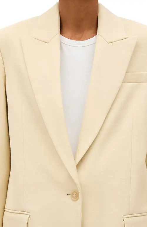 Another Tomorrow Oversized Tailored Jacket - Sand