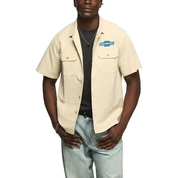 Lucky Brand Chevy Garage Graphic Button-up Shirt