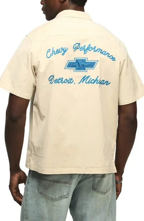 Lucky Brand Chevy Garage Graphic Button-up Shirt