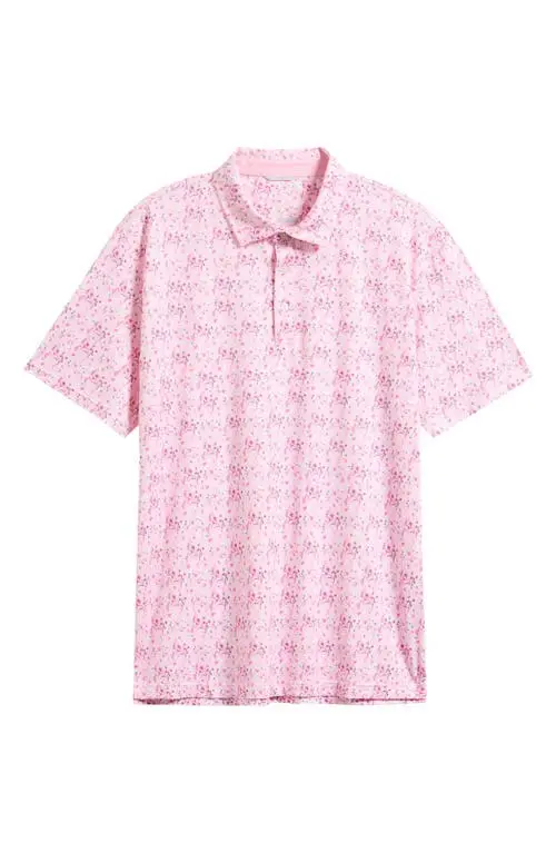 SWANNIES Sunday Floral Performance Golf Polo - Pink