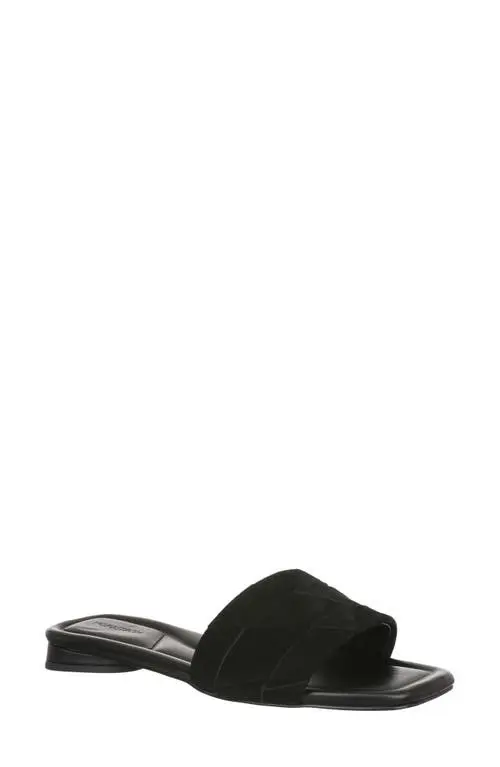 Nordstrom Brynn Leather Slide Sandal - Black