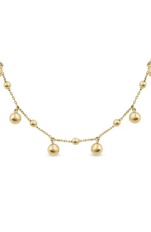 Bony Levy 14k Gold Sphere Station Necklace - 14k Yellow Gold