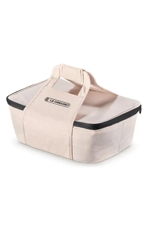 LE CREUSET Canvas Bakeware Tote - Ecru