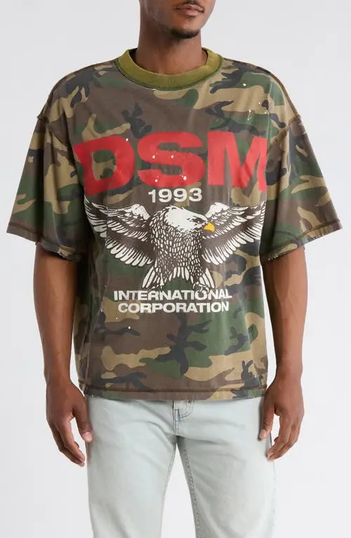 DIET STARTS MONDAY Eagle Cotton Graphic T-shirt