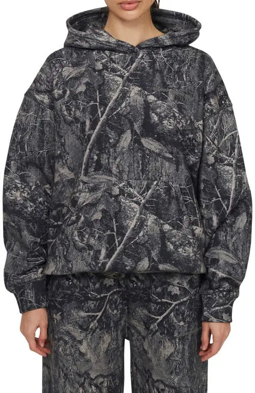GOOD FOR NOTHING Woodland Blackout Relaxed Hoodie - Camo