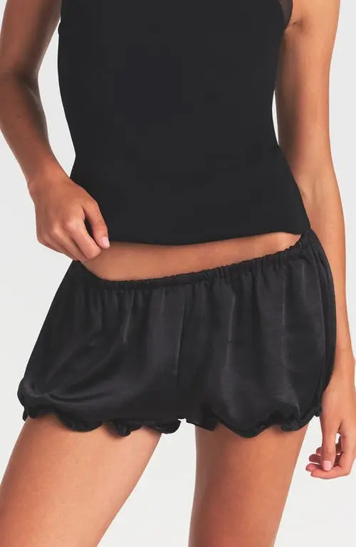 SKIMS Lightweight Satin Shorts - Obsidian