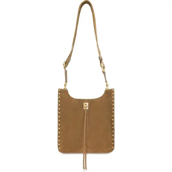 Rebecca Minkoff Medium Darren Feed Crossbody Bag - Praline